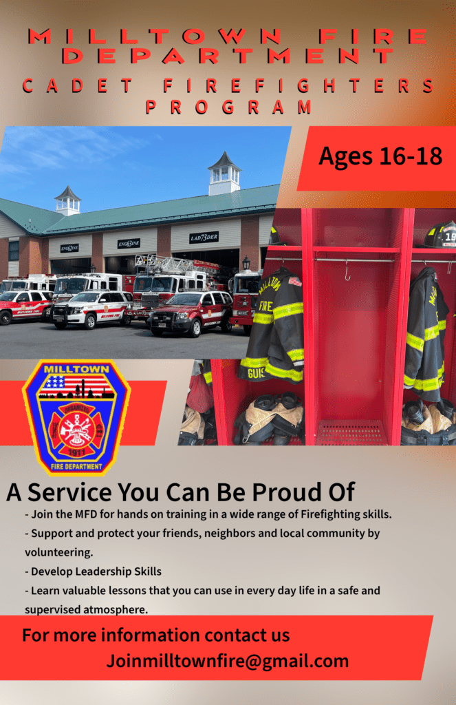 Cadet Firefighter Program | Milltown Fire Department